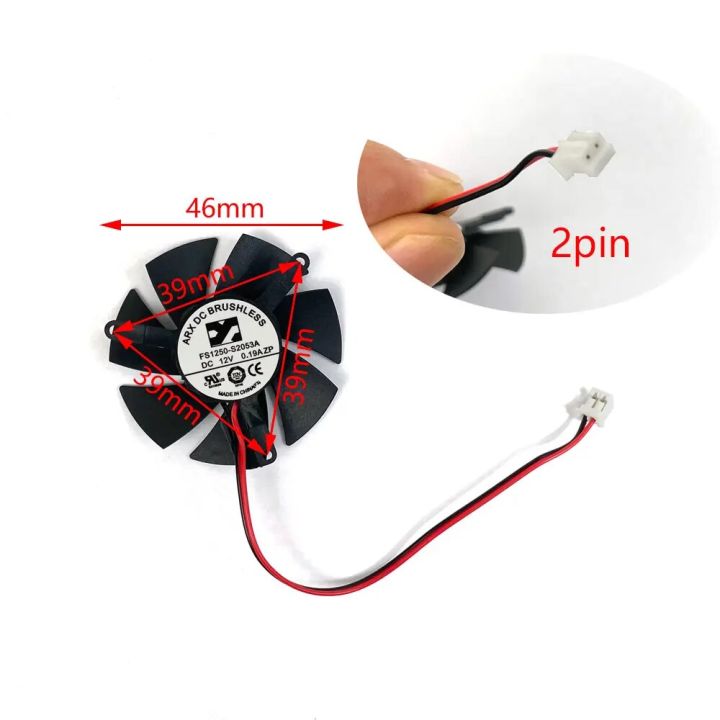 Gpu Cooler Fan Xy-d05010sl Fs1250-s2350a Video R7-240 R5-230 His Xfx ...