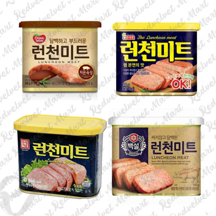 Authentic Korean Luncheon meat 340g ( Lotte Luncheon meat / Dongwon ...