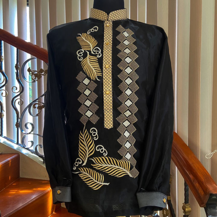【NEW】 BLACK Barong Tagalog for Men | Lazada PH