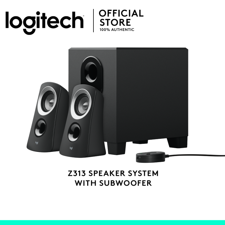 Logitech Z313 2.1 Multimedia Speaker System with Subwoofer 3.5mm PC/PS4 ...
