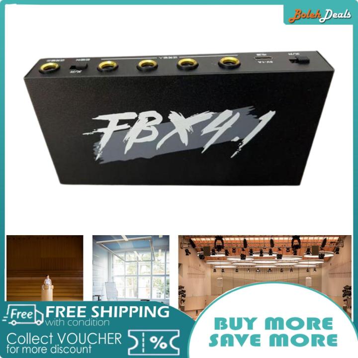 BolehDeals Fbx4.1 Feedback Suppressor Audio Processor 4 Channel ...