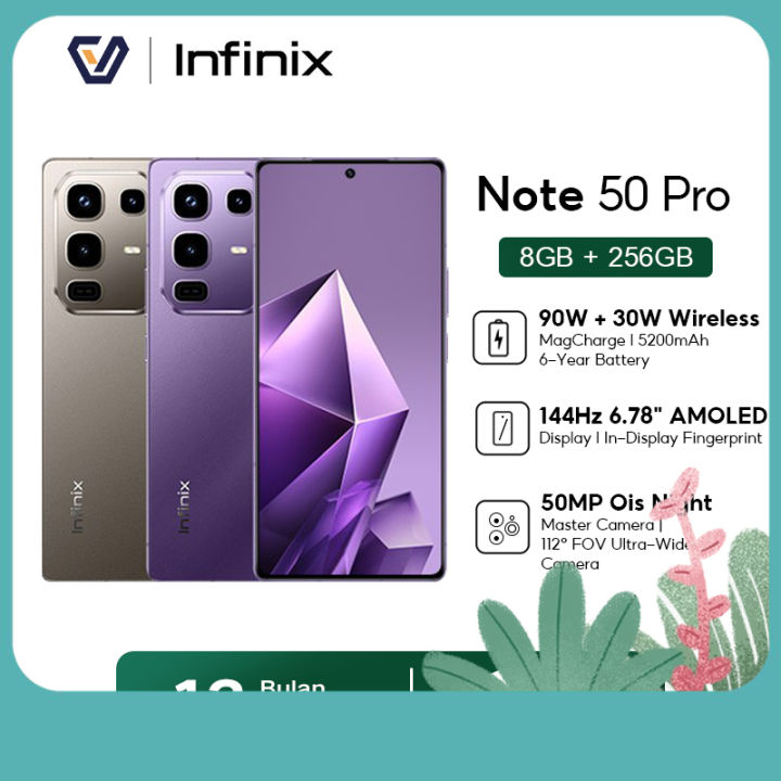 Official Infinix Note 50 Pro 8/256GB - Up to 16GB Extended RAM - Helio G100 Ultimate - 6.78 ...