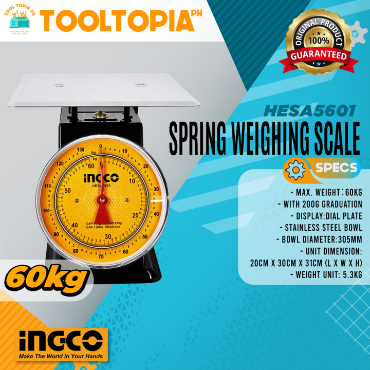 INGCO Spring Table Weighing Scale 60kg HESA5601 with High Quality ...
