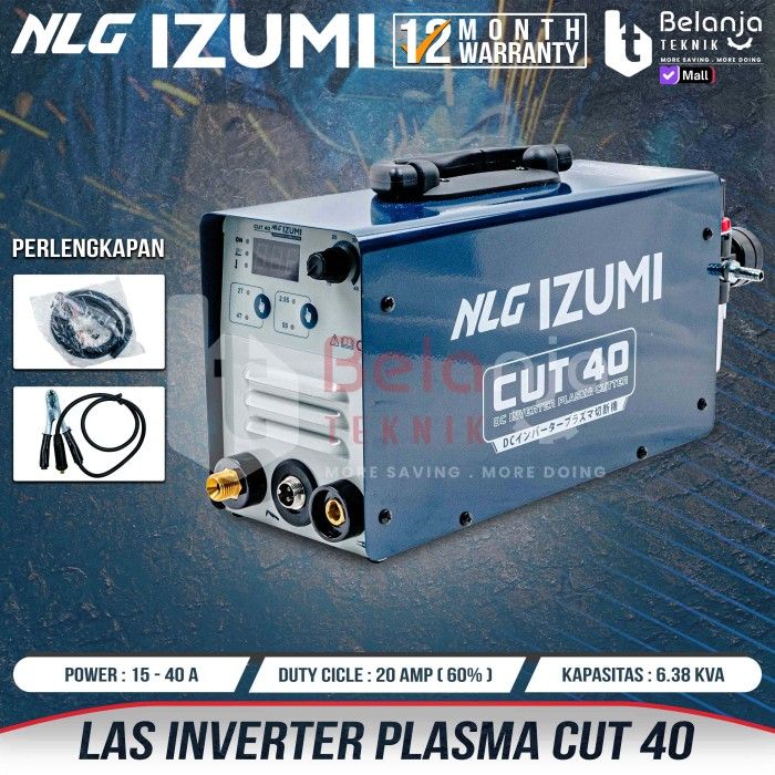 Izumi Mesin Plasma Cut 40 Trafo Las Listrik Cutting Welding Machine ...