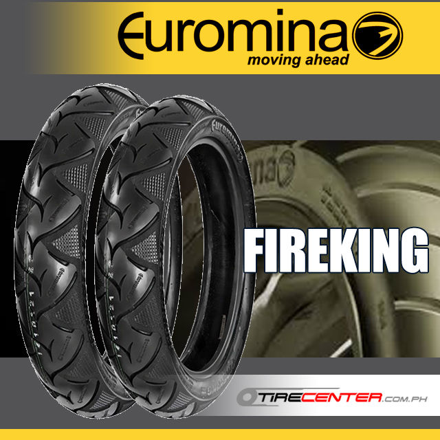 90/80-14 & 100/80-14 Euromina Fireking Tubeless Scooter Tires, For ...