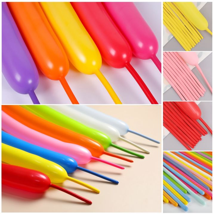 50PCS Long Balloons Twisting Balloon Birthday Wedding Anniversary Party ...