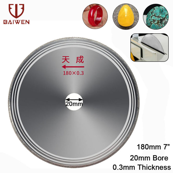 BAI WEN 4/6/7/8 Inch Slanted Teeth Diamond Saw Blade Super Thin ...