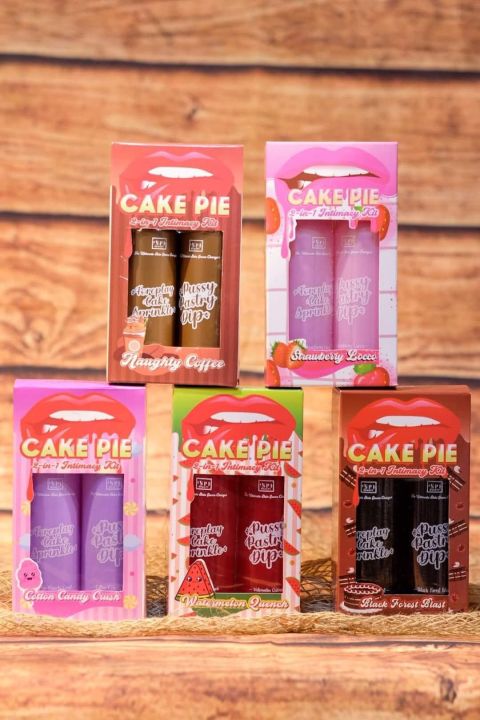 PSPH Cake Pie, 2 in 1 Intimacy Kit Flavors: Black Forest, Strawberry ...