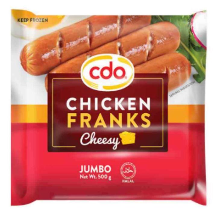 CDO Cheesy Chicken Franks Jumbo 500g | Lazada PH
