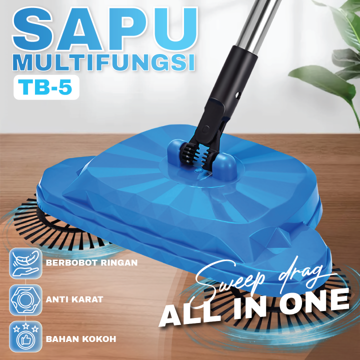 Sapu Lantai Ganggang Otomatis Pembersih Rumah Serbaguna Sapu Praktis TB ...
