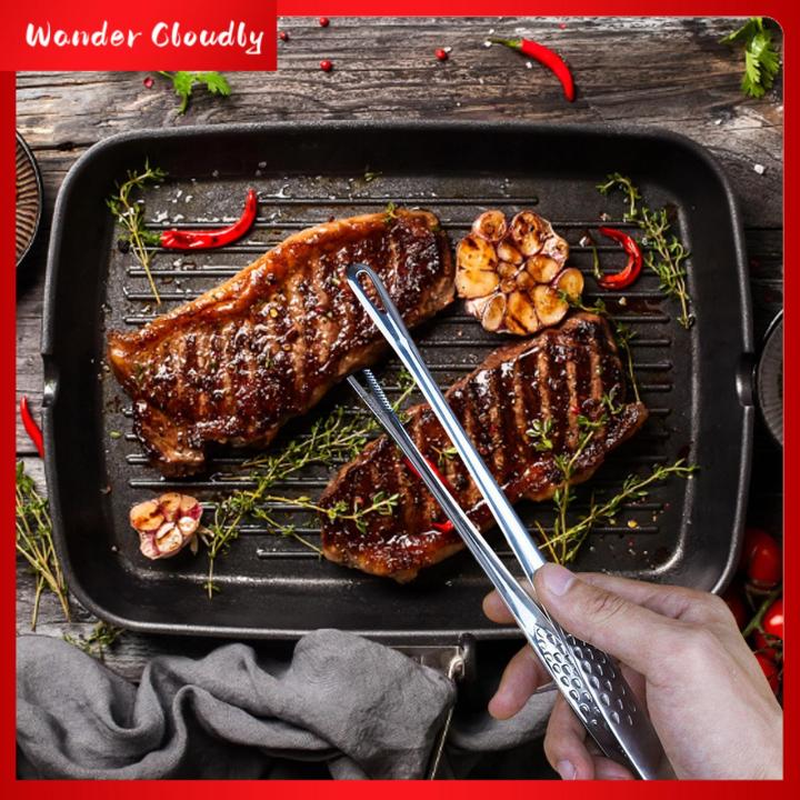 Wander Cloudly Korean and Japanese BBQ Tongs Tweezer Sturdy Serving ...