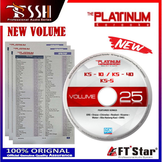 platinum original CD ks10 /kbox2 /junior2/ks40 volume 25 updated 2024 | Lazada PH