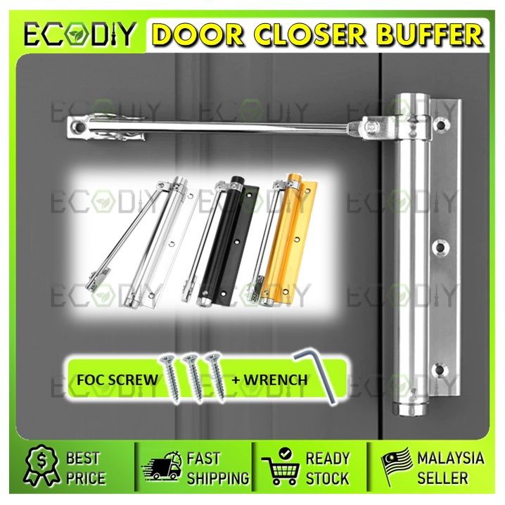 ECODIY🇲🇾 Stainless Steel Heavy Duty Automatic Door Closer Door Springs ...