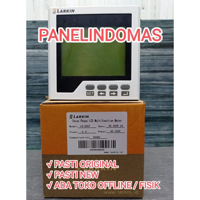 LR-3D3Y / LR3D3Y THREE PHASE POWER METER WITH LCD DISPLAY LARKIN ...