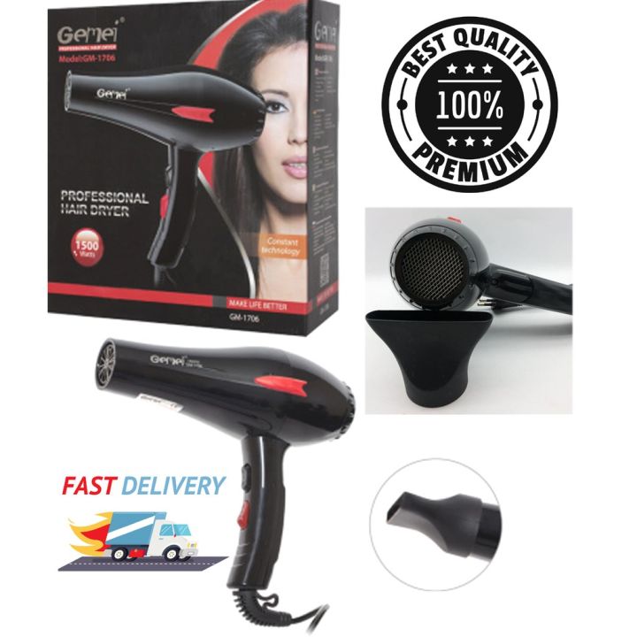 Gemmy GM-1706 Professional Hair Dryer Ready Stock | Lazada