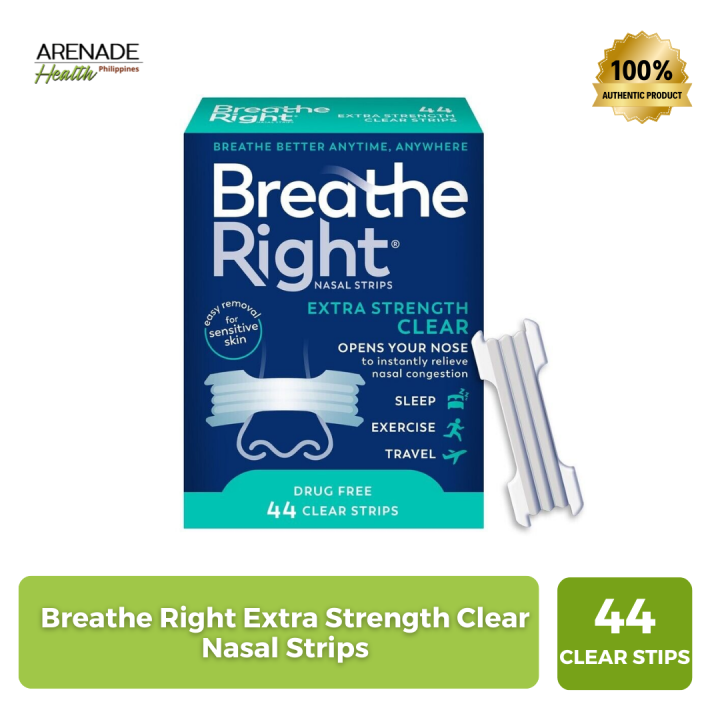 Breathe Right Extra Strength Clear Nasal Strips | Lazada PH