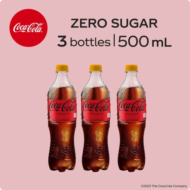 Coca-Cola Zero Sugar 500mL - Pack of 3 | Lazada PH