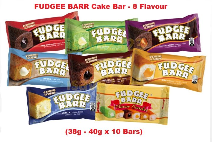 [HALAL] Fudgee Barr Cake Bar (38g - 40g x 10 Bars) - 8 Flavours | Lazada