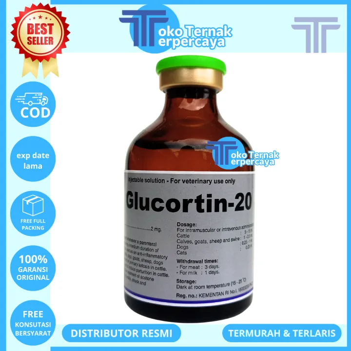 GLUCORTIN 20 Vol 50 ml - Analgesik Anti inflamasi Antipiretik Sapi dll ...