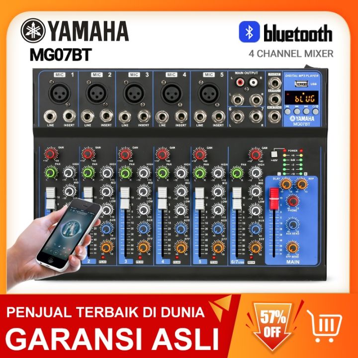AUDIO MIXER YAMAHA mixer profesional 7-channel MG07BT mixer Penguat ...