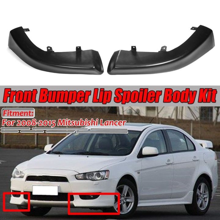 2Pcs Car Front Bumper Splitter Lip Spoiler Body Kit Diffuser Protector ...
