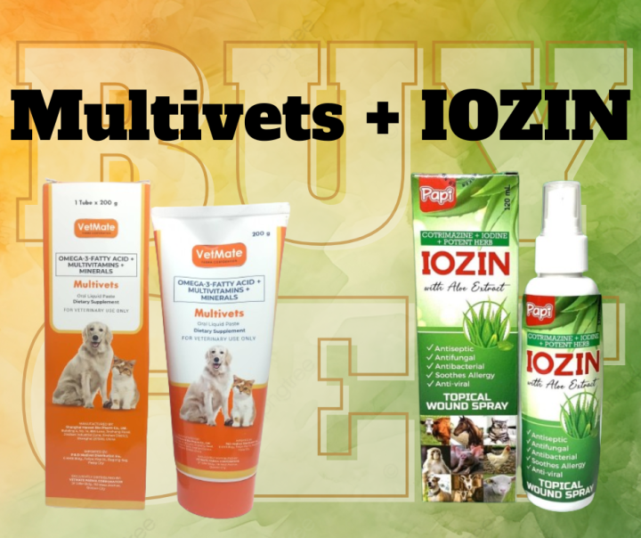 [CLR AGRIVET]BUY 1 TUBE MULTIVETS DIETARY SUPPLEMENTS (200g) GET PAPI ...