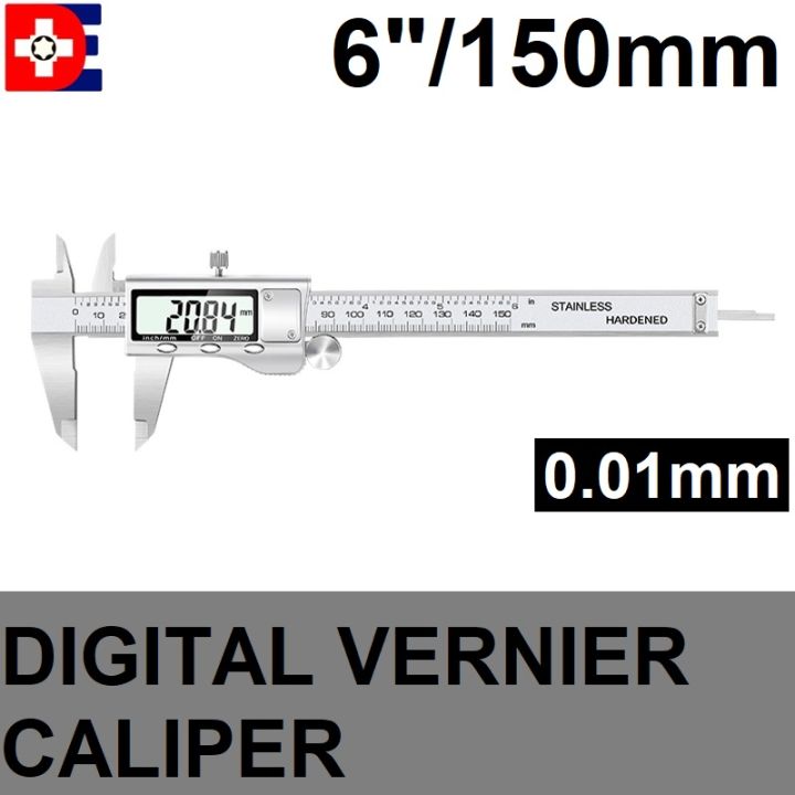 LCD Screen Electronic Digital Caliper High Precision Metal Stainless ...