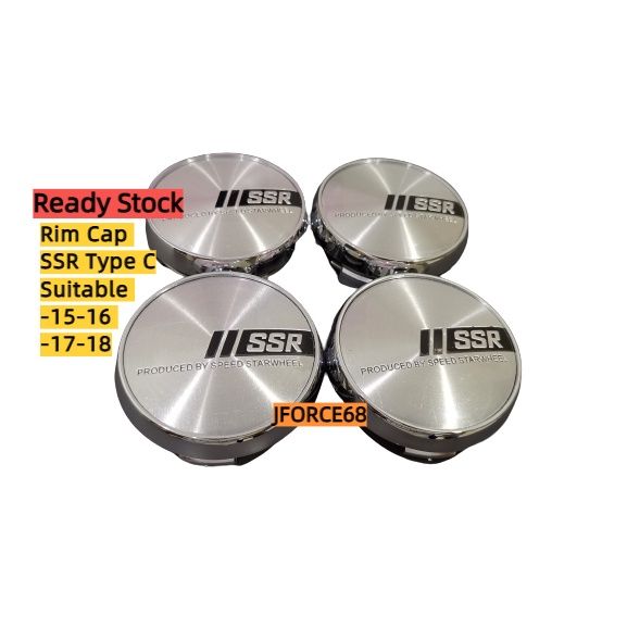 SSR Type C Cap(Clip 63mm) 1set(4pc)/Rim Cap SSR Type F/Wheel Cap SSR ...