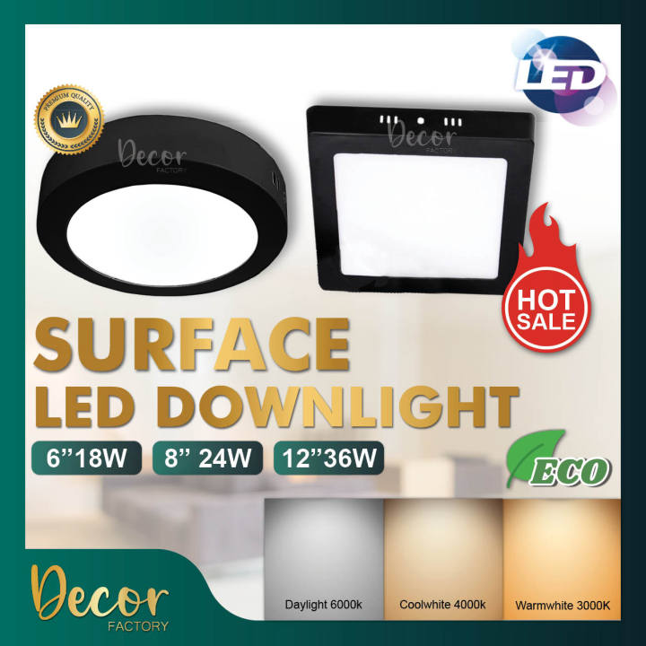 [Premium Grade Quality] LED Surface Downlight Mounted Ceiling Light LED ...