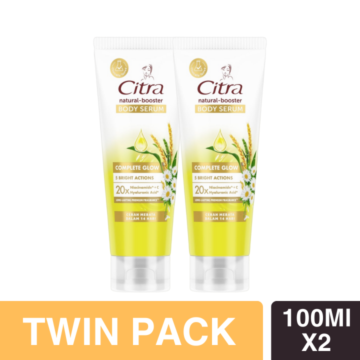 [Paket Isi 2 ] Citra Natural Booster Body Serum Complete Glow with 20X ...