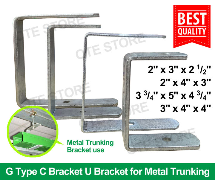 GI C Bracket U Bracket Metal Trunking Hanger Cable Trunking (Small ...