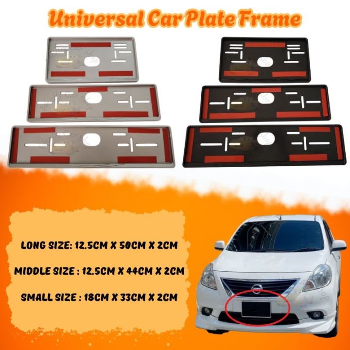 UNIVERSAL CAR LICENSE PLATE FRAME NUMBER Universal PLATE HOLDER Vios ...