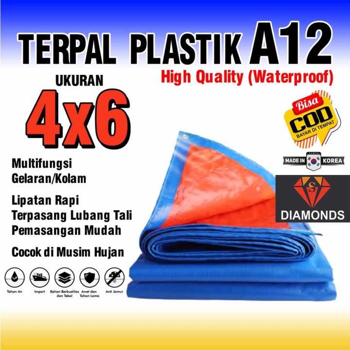 Terpal Tebal A15 Ukuran 4x6 Korea Terpal plastik Terpal kolam ikan ...