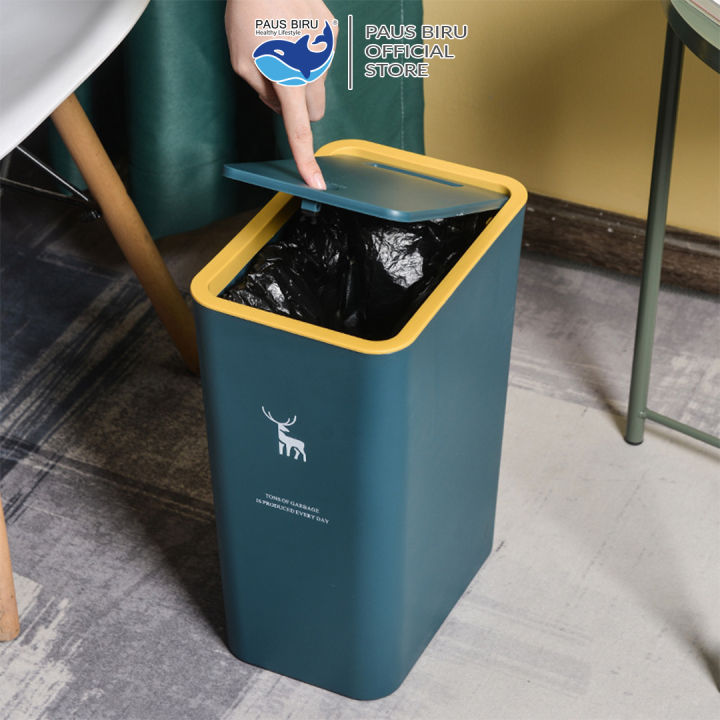 PAUS - Tong Sampah Plastik Tertutup Minimalis Tempat Sampah Dengan Klik ... PAUS - Tong Sampah Plastik Tertutup Minimalis Tempat Sampah Dengan Klik ...