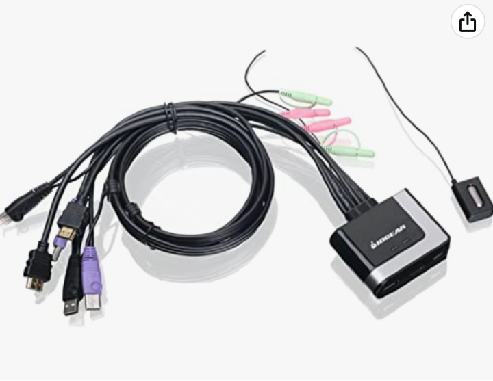 IOGEAR 2-Port USB HDMI Cabled KVM Switch - 1920 x 1200 60Hz | Lazada PH