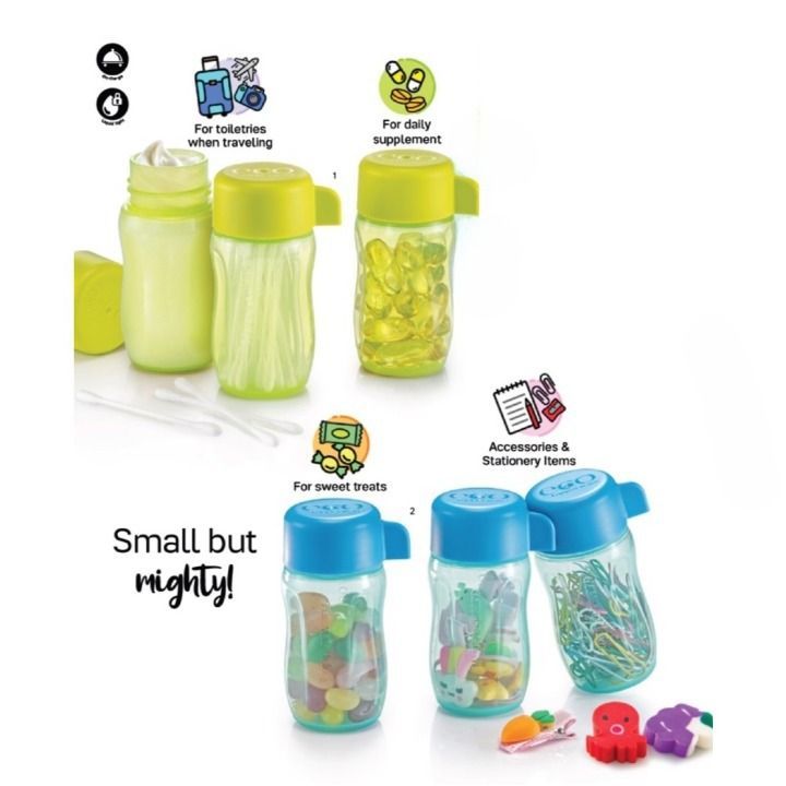 Tupperware Mini Eco Bottle 90ml (1 unit) | Lazada