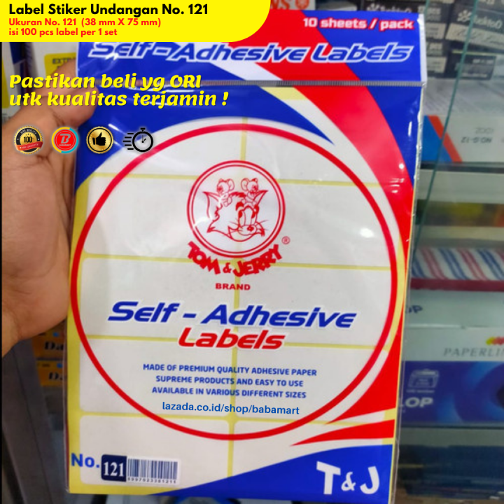 STIKER LABEL UNDANGAN TOM & JERRY NO. 121 ORIGINAL T & J TOM JERRY T&J | Lazada Indonesia