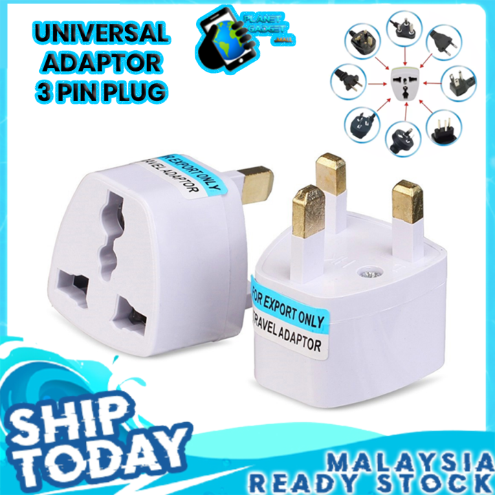 Universal 3 Pin Adapter Plug Malaysia | Lazada