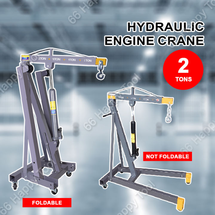 Foldable 2 Ton Heavy Duty Hydraulic Engine Crane 2T Automotive Jack ...