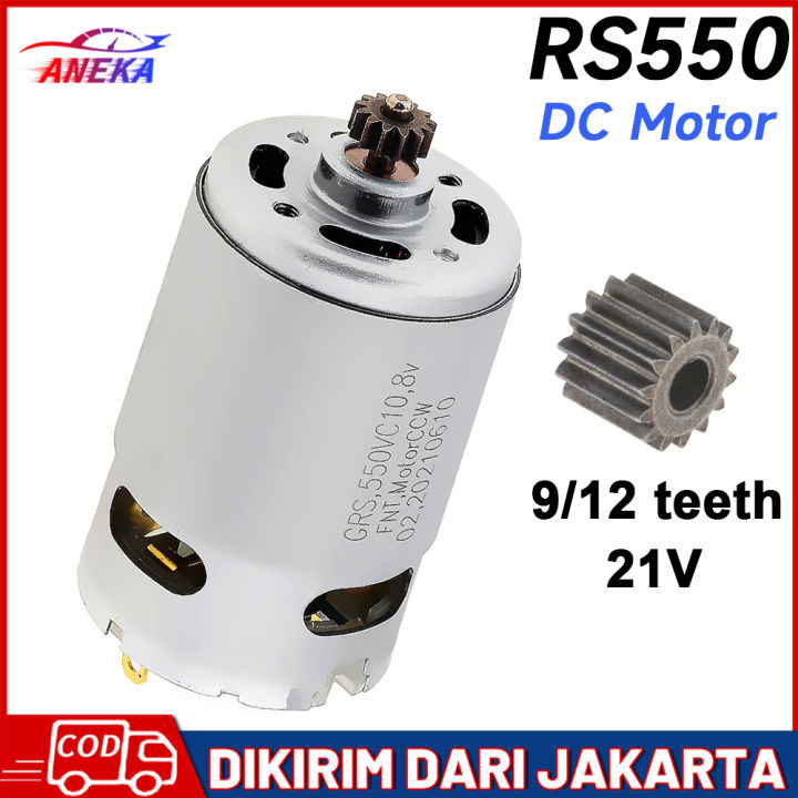 RS550 DC 21V Motor/Motor High Speed Pengganti Bor Baterai Cordless/RS550 Dinamo Motor Untuk Bor ...