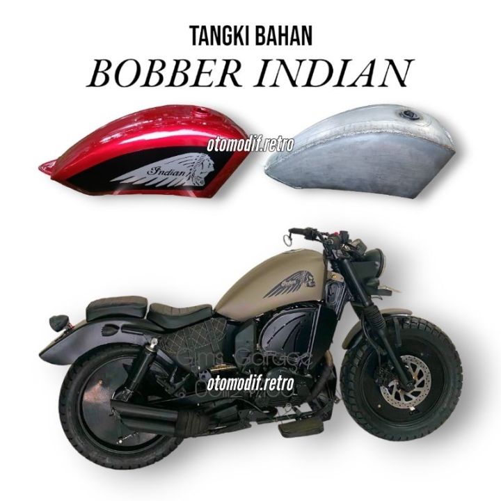 Tangki BOBBER INDIAN Bahan Mentah Tengki Bobber Indian Bober Bobby ...