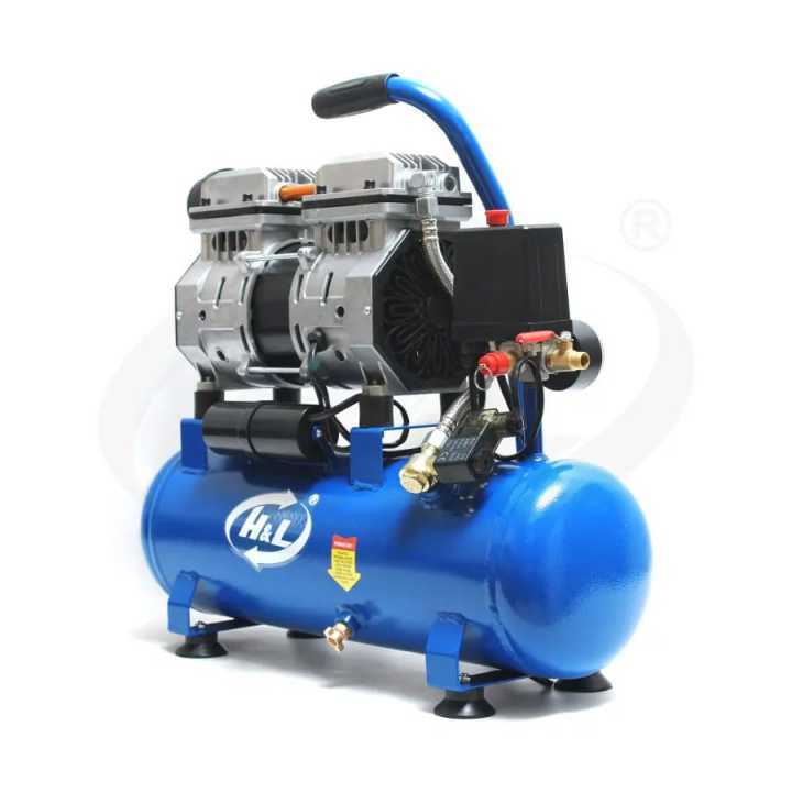 Kompresor Angin 9L OILESS Listrik 1HP H&L Air Compressor Udara Tanpa ...