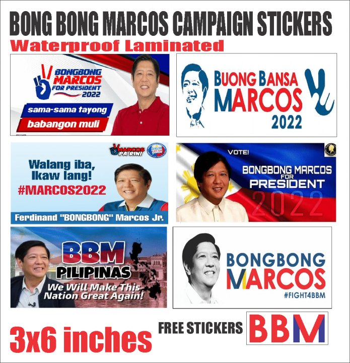 BBM Election Sticker Waterproof Big Size | Lazada PH