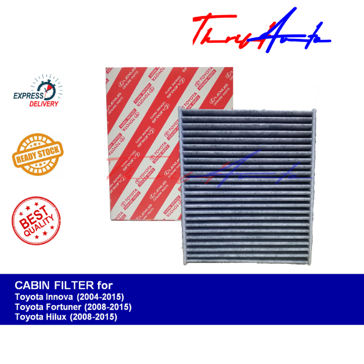 Charcoal AC Cabin Filter for Toyota Innova, Toyota Fortuner and Toyota ...