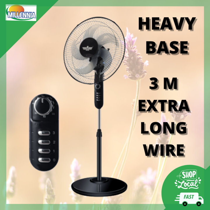 16 Inch 5 Blades Stand Fan 3 Speed Low Noise Standing Fan Kipas Angin Berdiri Kipas Berdiri 5 ...