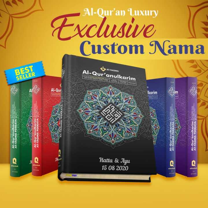 Al Quran Custom Nama Luxury AtTaqwa | Lazada Indonesia Al Quran Custom Nama Luxury AtTaqwa | Lazada Indonesia