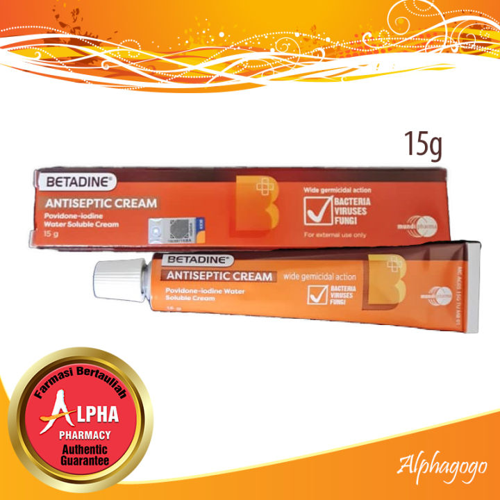 Betadine Antiseptic Cream 15g / Ointment 10g | Lazada