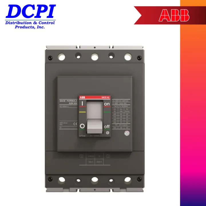 ABB Moulded Case Circuit Breaker SACE Formula Series - 3 Pole (A3N 400 ...