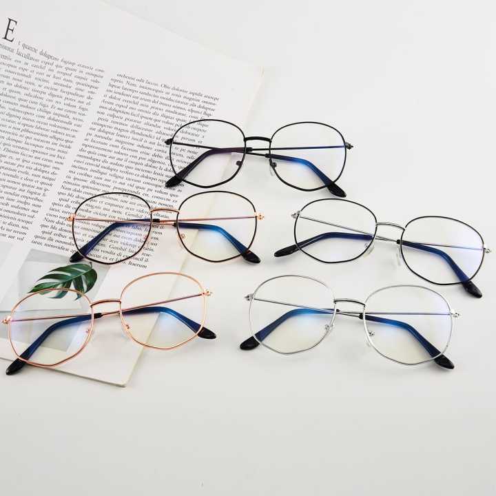 Kacamata Baca Frame Anti Radiasi Metal Gaya Retro Untuk Pria / Wanita KM65 | Lazada Indonesia