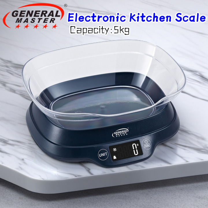 General Master Digital Weighing Scale Electronic Kitchen Scale 5000g ...